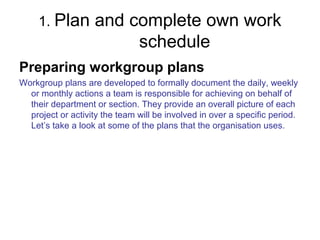 Develop work priorities | PPT