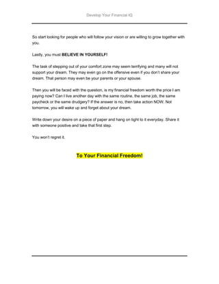 Develop your financial_iq | PDF