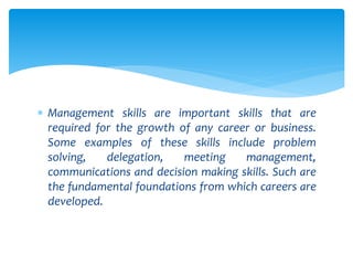 Develop your management skills | PPT
