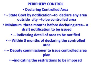 Develpment contols chandigarh, periphery control pb laws | PPTX