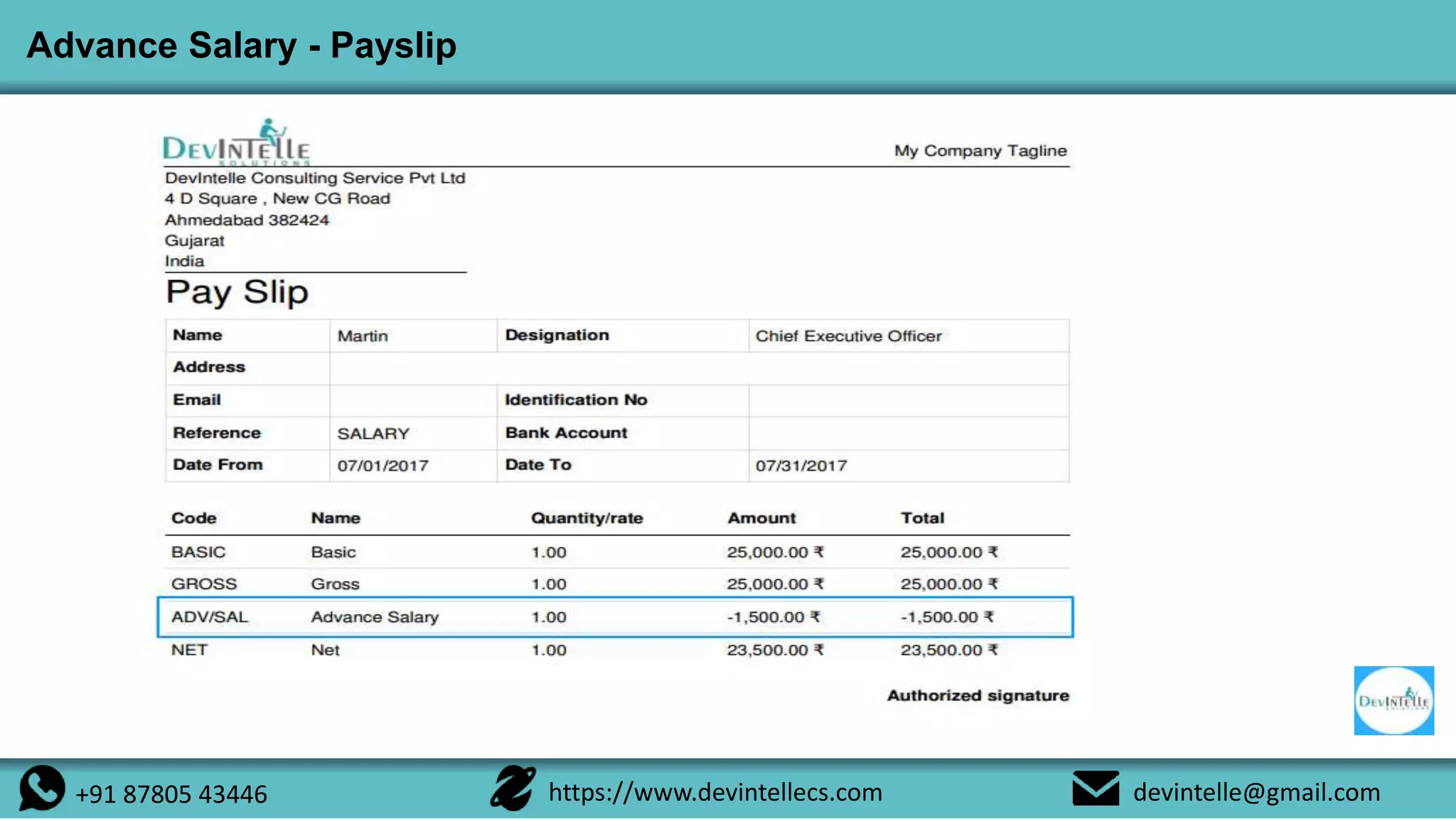 Employee Advance Salary | PPTX