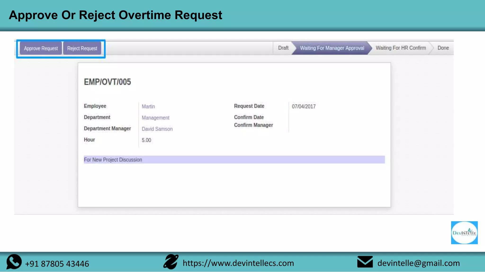 Employee Overtime Request | PPTX | Human Resources | Business