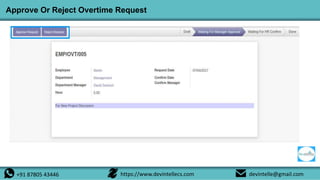 Employee Overtime Request | PPTX