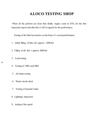 Industrial training report on dlw varanasi for Main Receiving ...