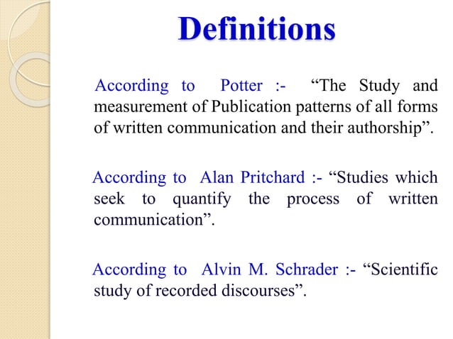 BIBLIOMETRICS LAWS | PPT