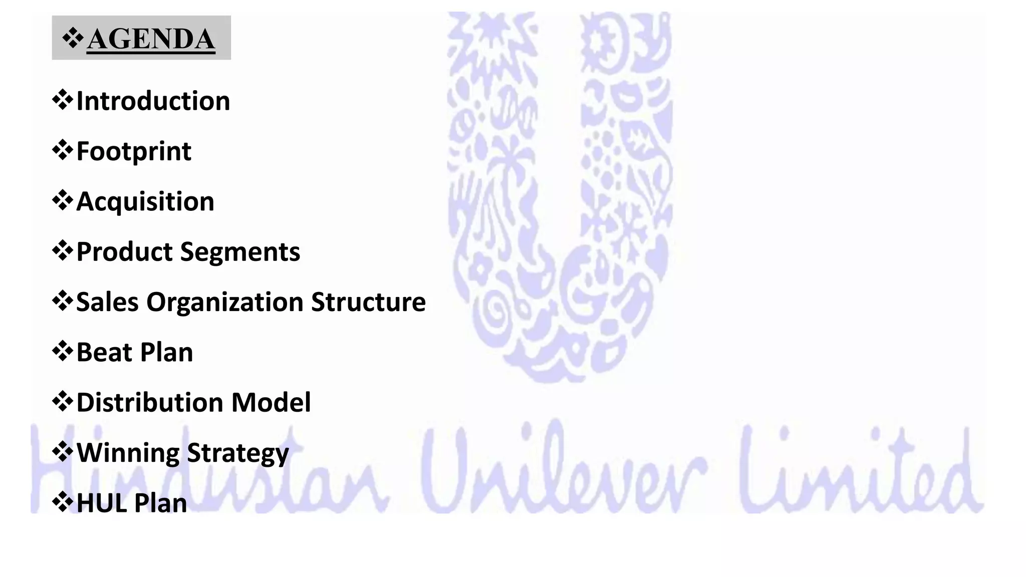 HUL sales hierarchy FMCG Organisation structure of Sales | PPTX