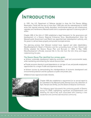 Devens Annual Report 2005 | PDF