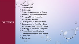 Deve of Palate and its clinical anatomy.pptx