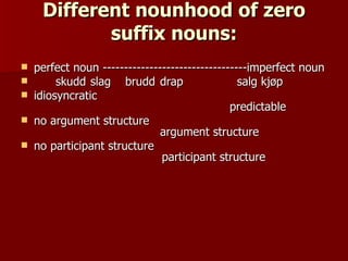 Deverbal nouns and historical development | PPT