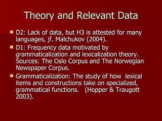 Deverbal nouns and historical development | PPT