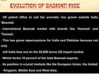 BRANDING OF BASMATI RICE | PPT