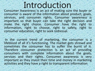 CONSUMER AWARENEES PROJRCT KV IIT KANPUR | PPTX