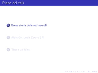 Dal percettrone ad AlphaGo (e SAI) | PDF