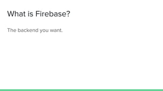 DevFest Forged in Firebase | PPT