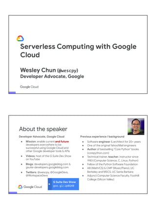 Serverless Computing with Google Cloud | PDF | Cloud Computing | Internet