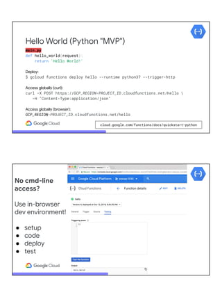 Serverless Computing with Google Cloud | PDF | Cloud Computing | Internet
