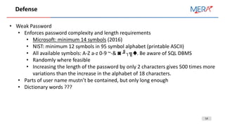 Flaws of password-based authentication | PPTX