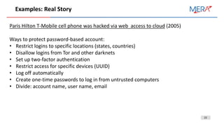 Flaws of password-based authentication | PPTX