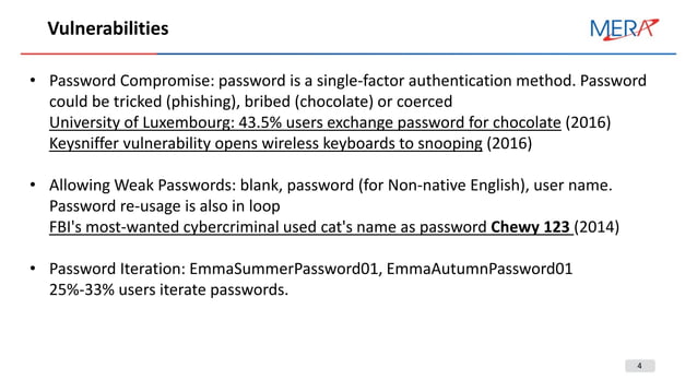 Flaws Of Password Based Authentication Ppt