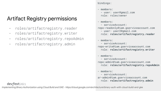 Devfest 2021' - Artifact Registry Introduction (Taipei) | PPT