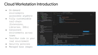 DevFest 2022 - Cloud Workstation Introduction TaiChung | PPT