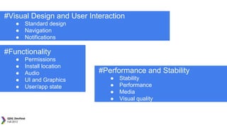 Android: App Quality | PDF | Operating Systems | Computer Software and ...