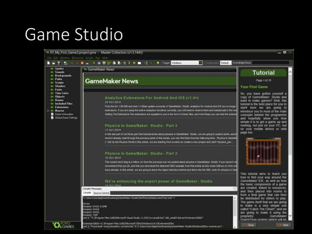 Gamemaker - Intro and Core Objects | PPT