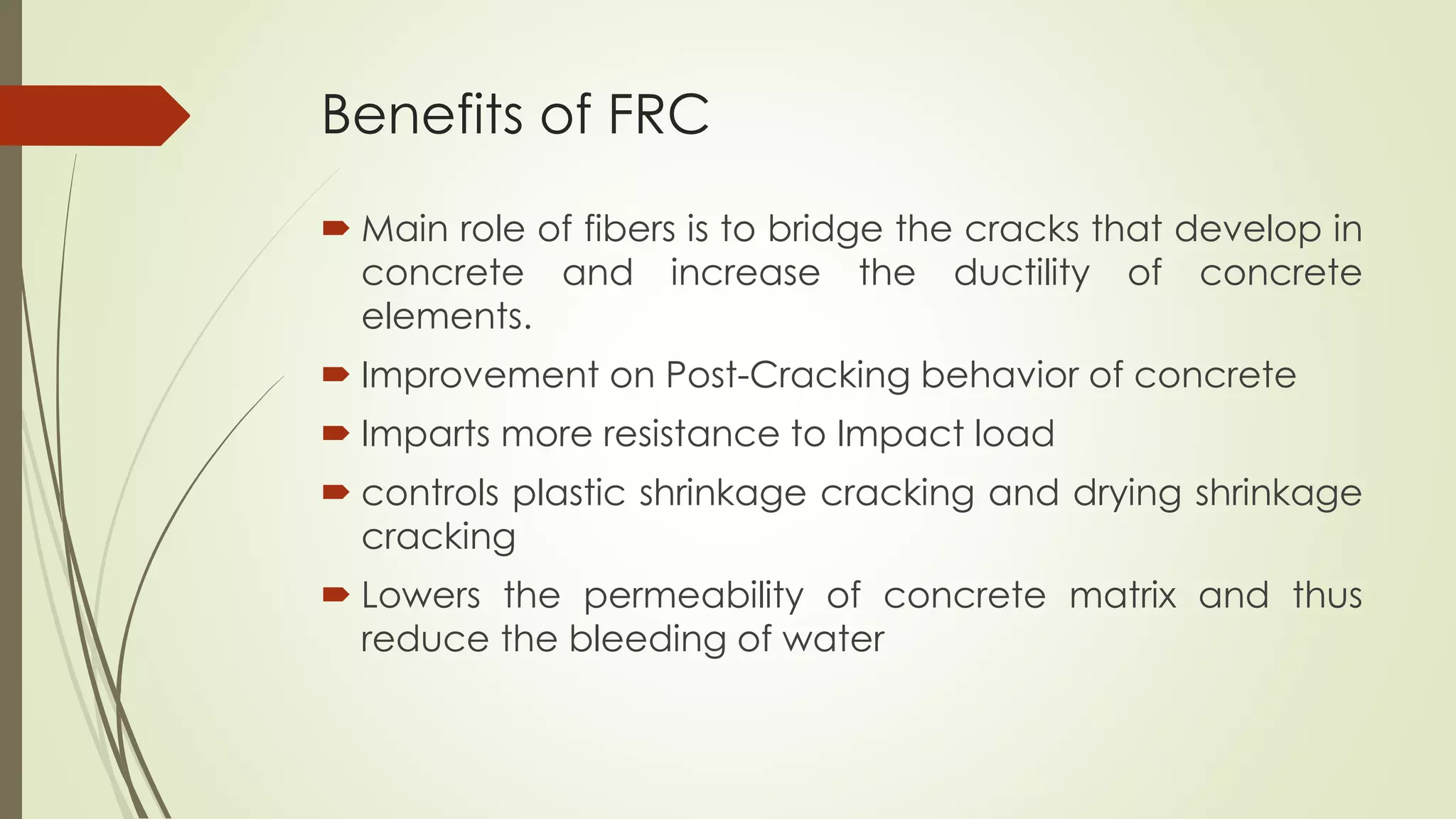 Fiber Reinforced Concrete (FRC) | PPT