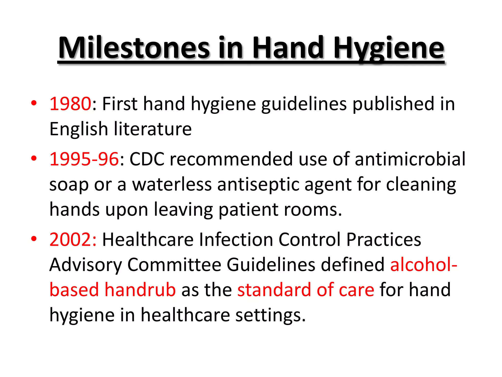 IMPORTANCE OF HAND HYGIENE IN ICU : DR DEVAWRAT BUCHE | PPTX