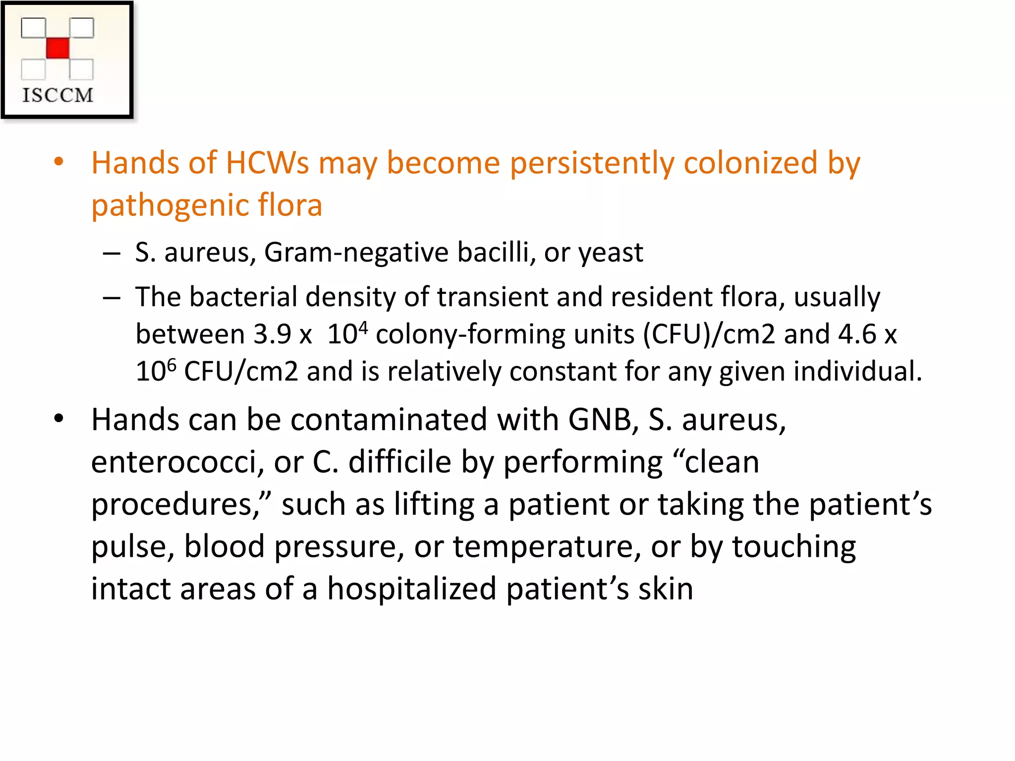 IMPORTANCE OF HAND HYGIENE IN ICU : DR DEVAWRAT BUCHE | PPTX