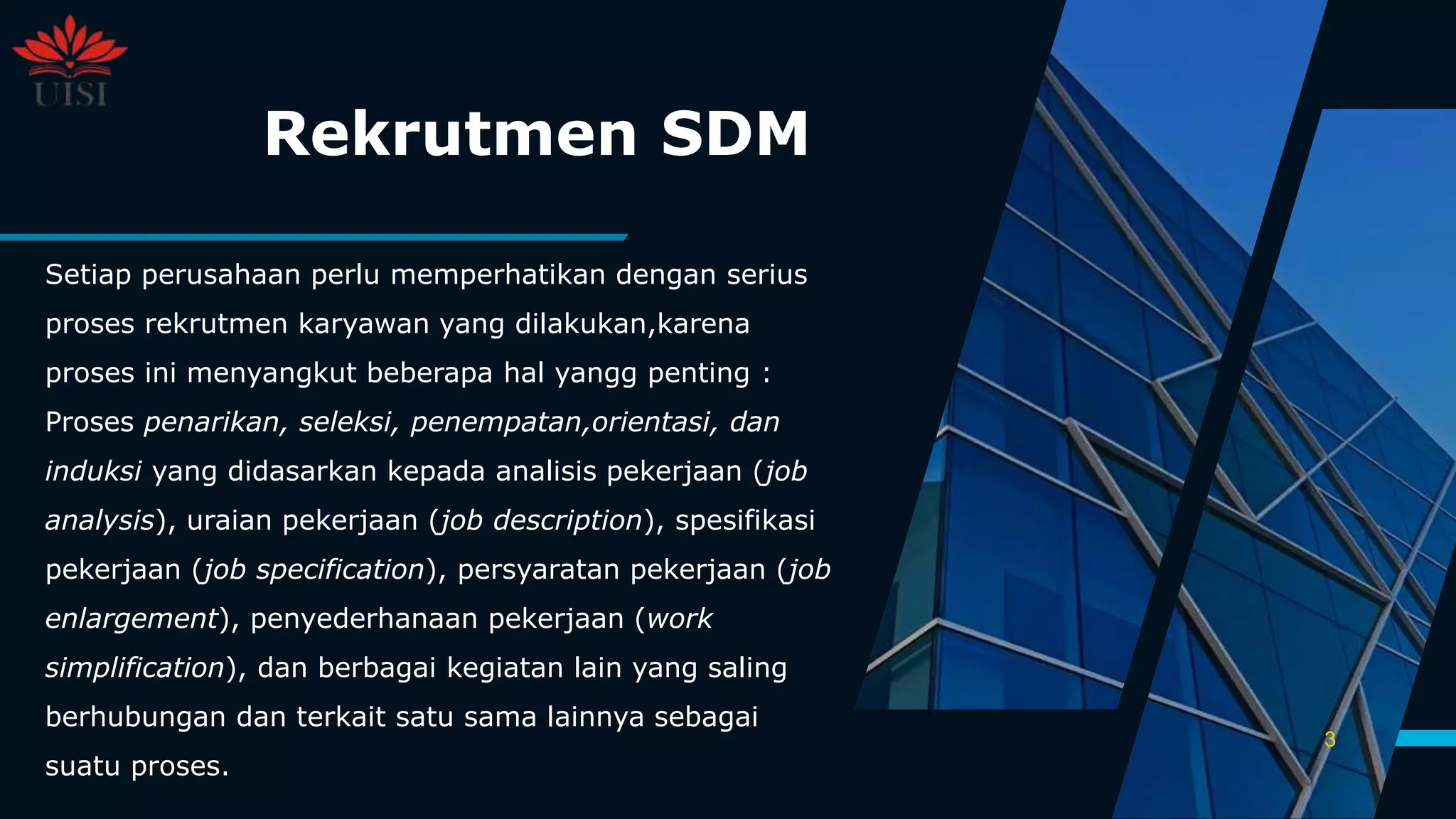 Rekrutmen Sumber Daya Manusia | PPTX