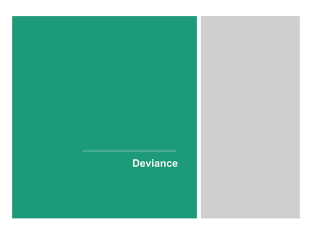 Deviance | PPT