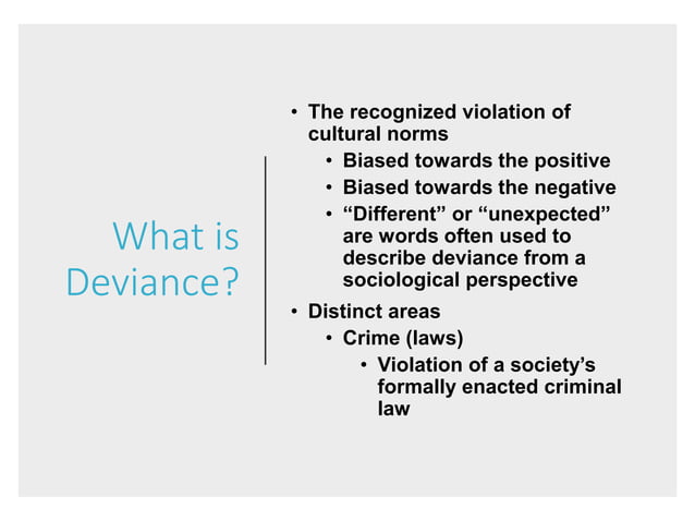 Deviance | PPT