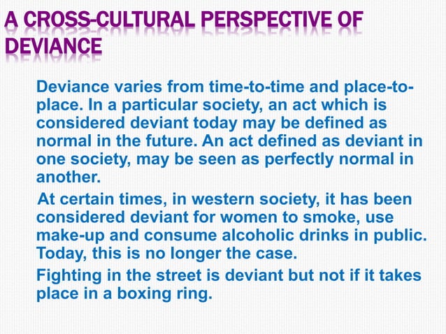 deviance.pptx | Substance Abuse | Diseases and Conditions