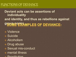 deviance.pptx | Substance Abuse | Diseases and Conditions