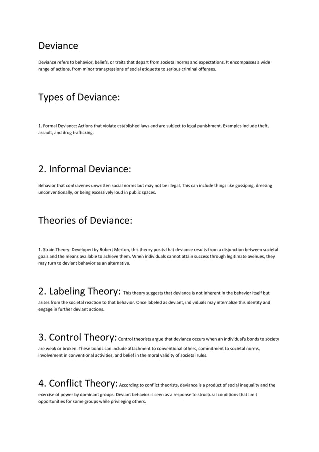 deviance.docx against social norms sociology | DOCX