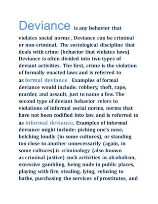 Deviance 2 | DOCX