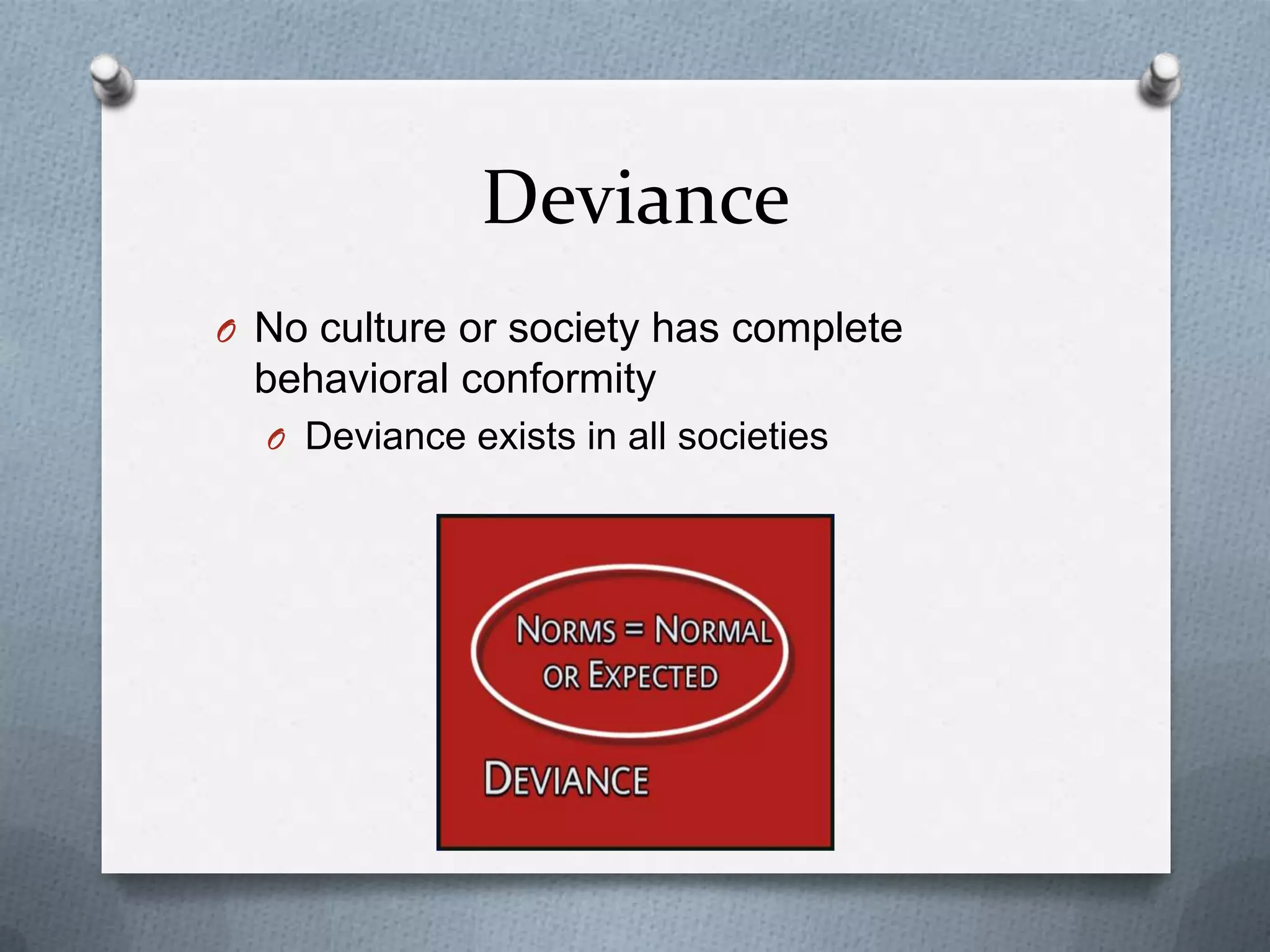 Deviance and social control | PPTX