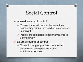 Deviance and social control | PPTX