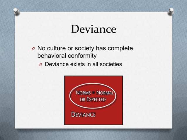 Deviance and social control | PPTX | Science