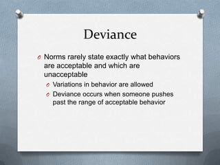 Deviance and social control | PPTX