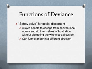 Deviance and social control | PPTX