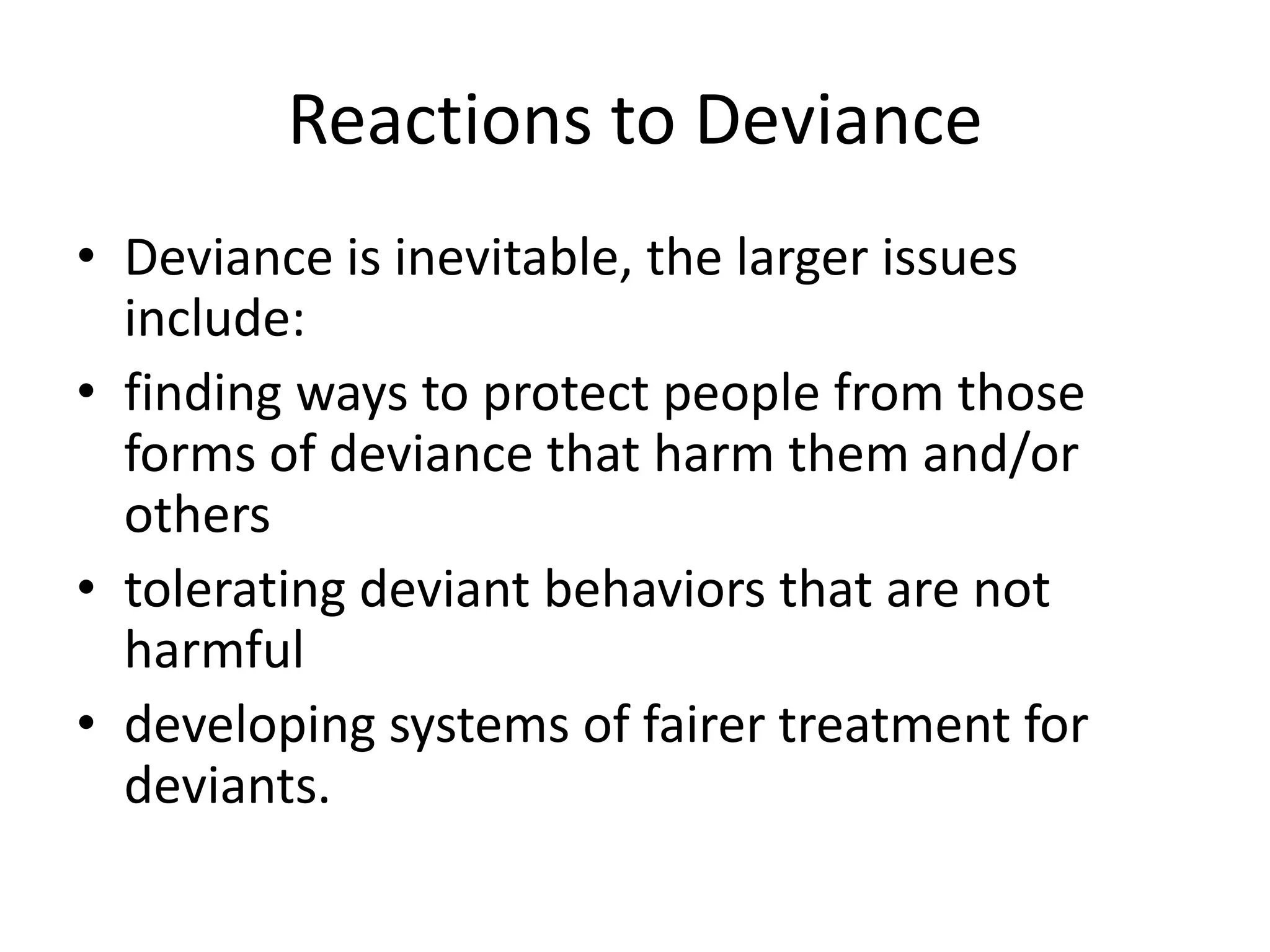 Deviance and social control lecture notes | PPTX