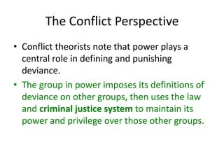 Deviance and social control lecture notes | PPTX
