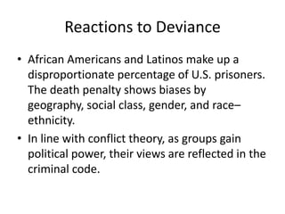Deviance and social control lecture notes | PPTX