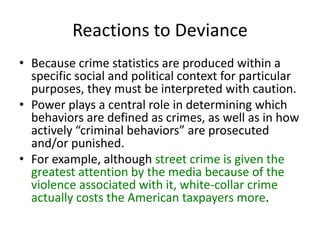 Deviance and social control lecture notes | PPTX