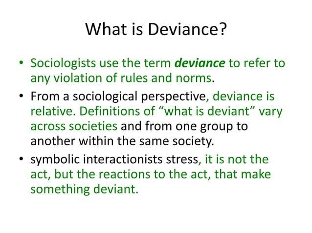 Deviance and social control lecture notes | PPTX | Crime & Harmful Acts ...