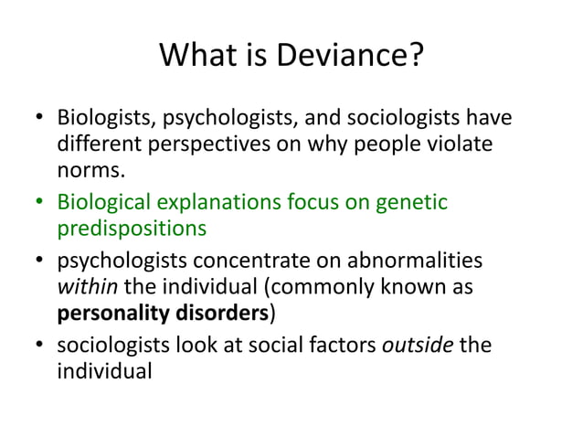 Deviance and social control lecture notes | PPTX | Crime & Harmful Acts ...