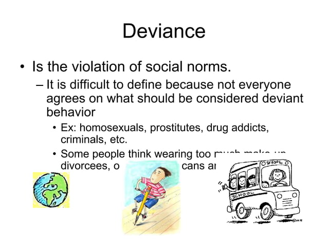 Deviance and Social Control student notes.ppt | Crime & Harmful Acts to ...