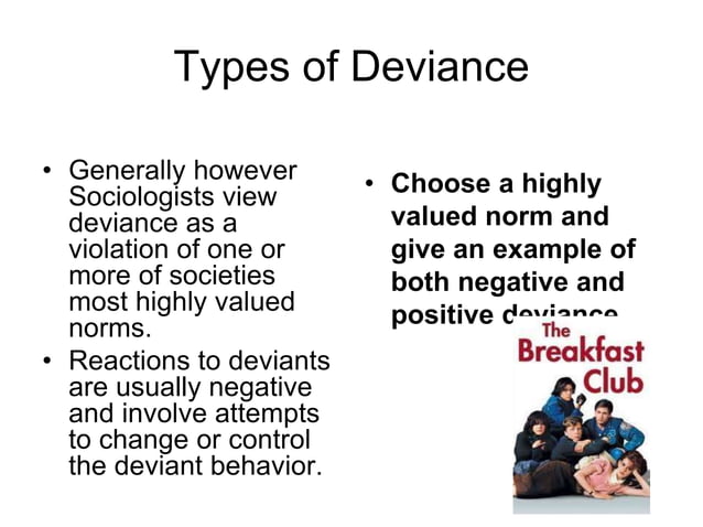 Deviance and Social Control student notes.ppt | Crime & Harmful Acts to ...